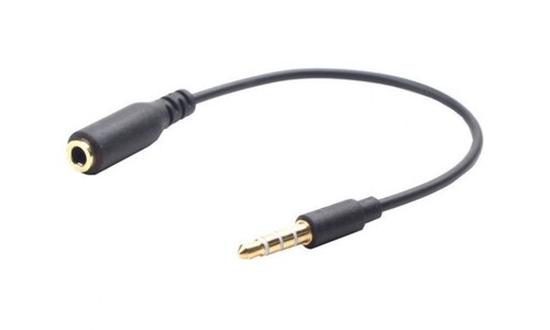 Audio Adaptor 4-pin male jack L-R-GND-MIC to 4-pin female Cablexpert ...